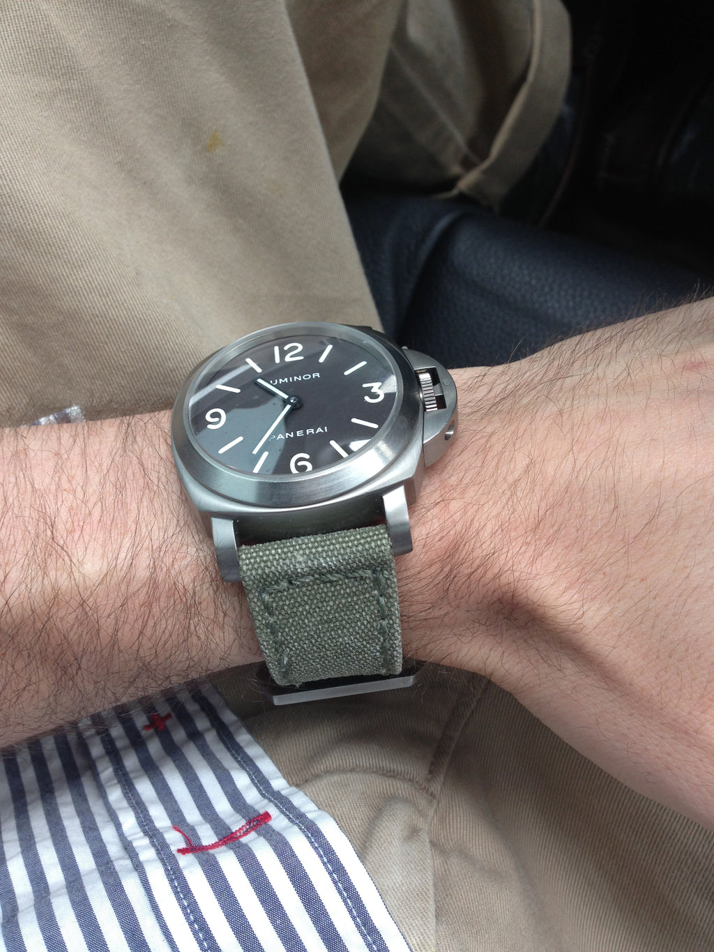 Rolled American Canvas handcrafted canvas watch strap – Vintager Straps